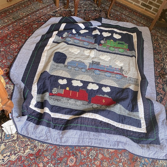 Bedding | Pottery Barn Kids Thomas The Tank Engine Quilt | Poshmark